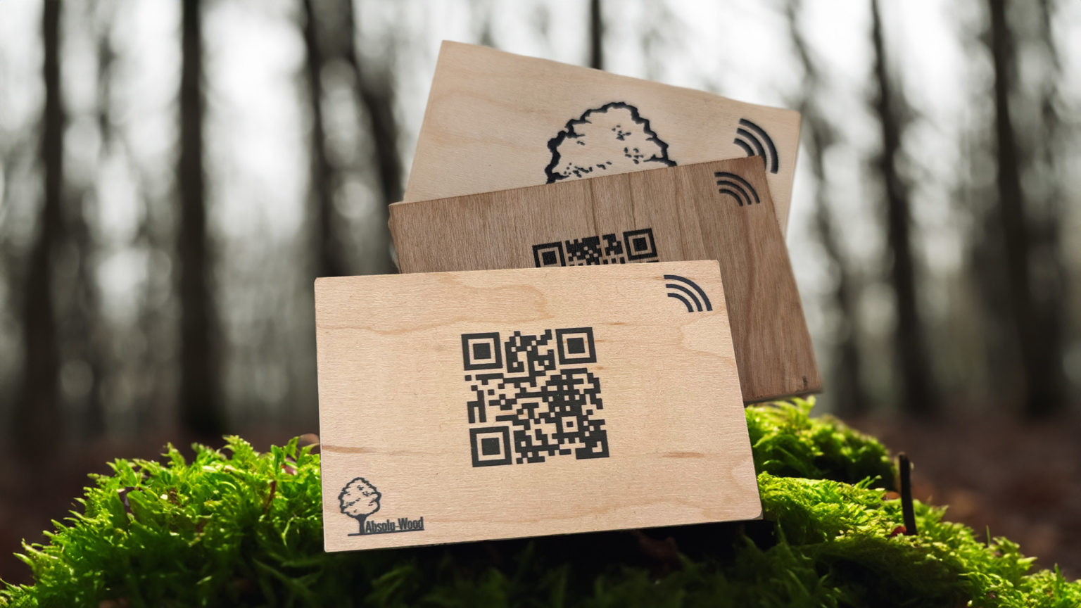 Carte de visite NFC - Connectée | Absolu Wood